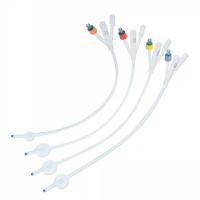 China Disposable Silicone Foley Catheter Cheap Price Urethral Catheter Wholesale Foley Catheter with Silicone Coated for sale