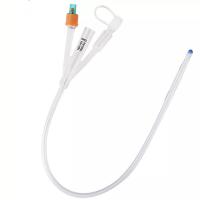 China Disposable Silicone Foley Catheter Cheap Price Urethral Catheter Wholesale Foley Catheter with Silicone Coated for sale