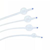 China Disposable Silicone Foley Catheter Cheap Price Urethral Catheter Wholesale Foley Catheter with Silicone Coated for sale