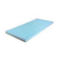 China OEM Blue Infused Wave Cut Memory Foam Massage Relieve Stress Bed Mattress for sale