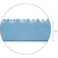 China OEM Blue Infused Wave Cut Memory Foam Massage Relieve Stress Bed Mattress for sale