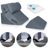 China Orthopedic Bed Memory Foam Wedge Pillow Removable And Washable For Back for sale
