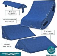 China Orthopedic Bed Memory Foam Wedge Pillow Removable And Washable For Back for sale