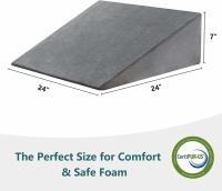 China Cooling Gel Bed Wedge Pillow Memory Foam For Sleeping And Reading for sale