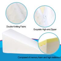 China Cooling Gel Bed Wedge Pillow Memory Foam For Sleeping And Reading for sale
