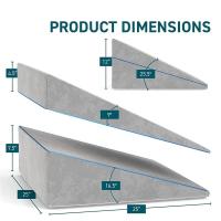 China Memory Foam Bed Wedge Pillow Triangle Pillow Support Body Back for sale