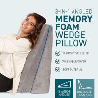China Memory Foam Bed Wedge Pillow Triangle Pillow Support Body Back for sale