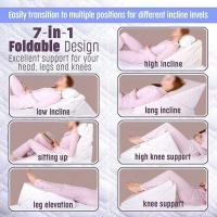 China Adjustable Memory Foam Wedge Pillow Folding Triangle Inflatable for sale