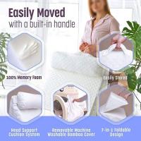 China Adjustable Memory Foam Wedge Pillow Folding Triangle Inflatable for sale