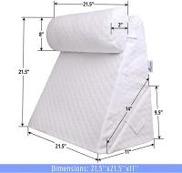 China Adjustable Memory Foam Wedge Pillow Folding Triangle Inflatable for sale