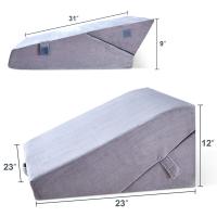 China Adjustable Folding Cool Memory Foam Incline Cushion System For Leg And Back Support for sale