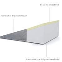 China 12 Inch Extra Wide Memory Foam Wedge Pillow Anti Snoring   For Sleeping for sale