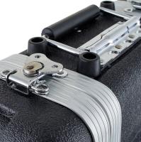 China 2U Shallow Rack Case ABS 8 Inch Depth Lightweight Waterproof for Microphone Equipment for sale