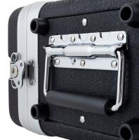 China Durable ABS 3U Shallow Rack Case 8 Inch Depth for 19 Inch Processor Equipment for sale