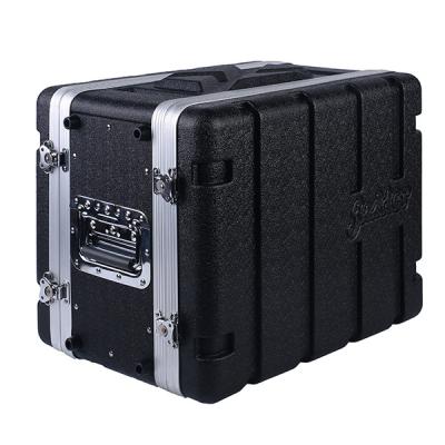 China Stackable ABS 8U Amplifier Rack Case 8 Inch Depth 480x210x356mm for sale