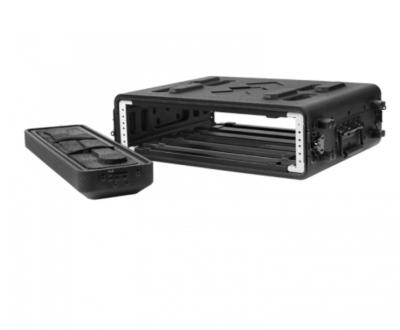 China PE 10 Inch Depth 2U Shallow Rack Case with Microphone Storage 600D for sale