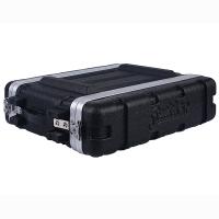 China Lightweight ABS 2U Flight Rack Case 12 Inch Depth 19 Inch Width for Shallow Equipment for sale