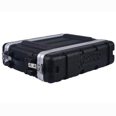 China Lightweight ABS 2U Flight Rack Case 12 Inch Depth 19 Inch Width for Shallow Equipment for sale