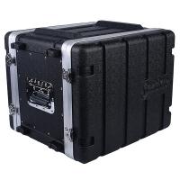 China Lightweight ABS 8U Flight Rack Case 12 Inch Depth for 19 Inch Rack Equipment for sale