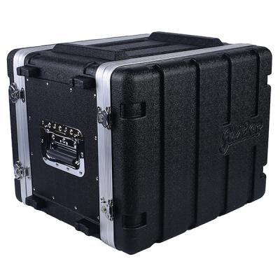 China Lightweight ABS 8U Flight Rack Case 12 Inch Depth for 19 Inch Rack Equipment for sale