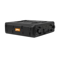China PE 15 Inch Depth 2U Rack Enclosure Case for Processor with Microphone Storage for sale