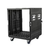 China Waterproof PE 12u Rack Flight Case With Wheels 20