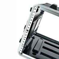 China 6U 17 Depth Rolling Rack Case Lightweight ABS Twist Latches for 19 inch Equipment for sale
