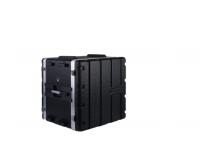 China ABS 12U 19 Inch Rack Case with 2 Carry Handles and 4 Twist Locks for sale