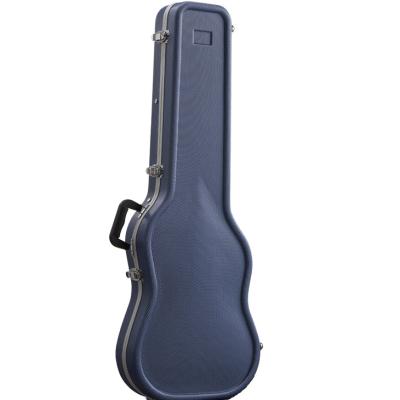 China Lightweight ABS Electric Guitar Hard Case Blue 41 Inch Impact Resistant Aluminum Valance for sale