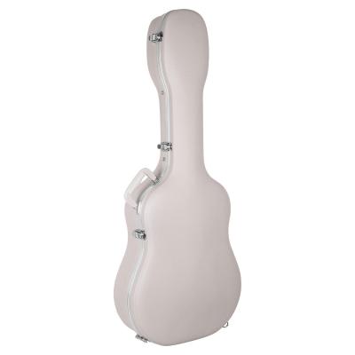 China Waterproof ABS Classical Guitar Flight Case Ivory EPS Foam And Plush Linning for sale