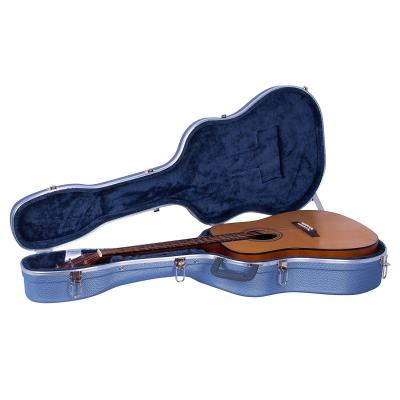 China ABS Acoustic Guitar Hard Case Blue 220 Anti Pressure Impact Resistant for sale
