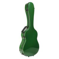 China Green Fiberglass Classical Guitar Case 39 Inch Anti Pressure Hard Shell for sale