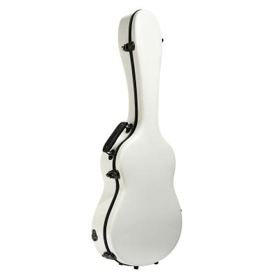 China Fiberglass Classic Airline Guitar Case White 30x12x4 Inch Heavy Duty Protection for sale