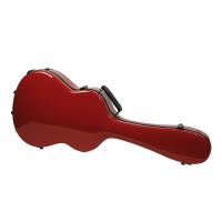 China 39 Inch Fiberglass Classical Guitar Case Red Heavy Duty Reinforced with Backpack Straps for sale