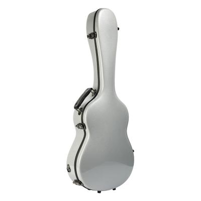 China 39 Inch Fiberglass Classical Guitar Case Silver for sale