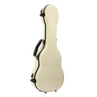 China Anti Pressure Fiberglass Tenor Ukulele Hard Case Ivory Color 30 Inch for sale