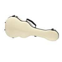 China Anti Pressure Fiberglass Tenor Ukulele Hard Case Ivory Color 30 Inch for sale