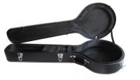 China 3 mm Plywood Banjo Hard Case Foam Plush Lined Reinforced Lockable for sale