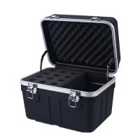 China 12pcs ABS Wireless Microphone Flight Case Aluminum And Foam for sale