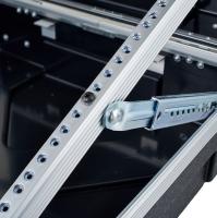 China Anti Pressure ABS Pop Up Rack Mixer Case 19 Inch 4U Heavy Duty Twist Latches for sale
