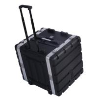 China 10U ABS Amp 19 Inch Amplifier Rack Case Double Door for sale