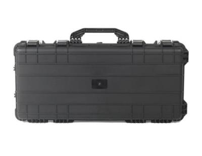 China Military Waterproof Plastic Foam Carrying Gun Case 912x370x135mm Two Latches for sale
