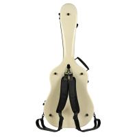China Fiberglass Universal Guitar Hard Case Ivory 10mm Sponge Padding for Classic Guitars for sale