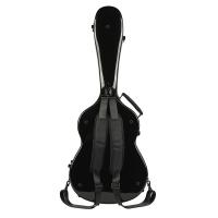 China Fiberglass Acoustic Guitar Case Anti Pressure 10mm Sponge Black for sale