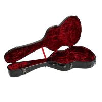 China Fiberglass Acoustic Guitar Case Anti Pressure 10mm Sponge Black for sale