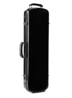 China Fiberglass Rectangular Violin Hard Case 4/4 Size Black Waterproof for sale