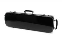 China Fiberglass Rectangular Violin Hard Case 4/4 Size Black Waterproof for sale
