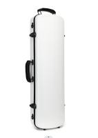 China Full Size 4/4 Fiberglass Violin Case White with 2 Chrome Plated Latches for sale