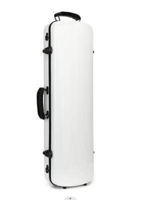 China Full Size 4/4 Fiberglass Violin Case White with 2 Chrome Plated Latches for sale