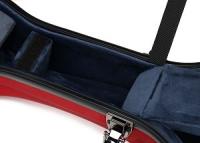China Matte Red Fiberglass Classical Guitar Rack Case  Break Resistance for sale